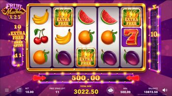 FRUIT MACHINE X25: video slot game by Mascot Gaming
