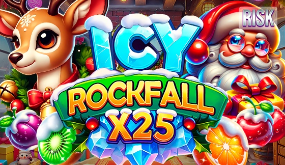 Icy Rockfall X25, a video slot game by Mascot Gaming
